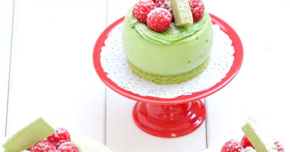 Triple matcha mousse cake