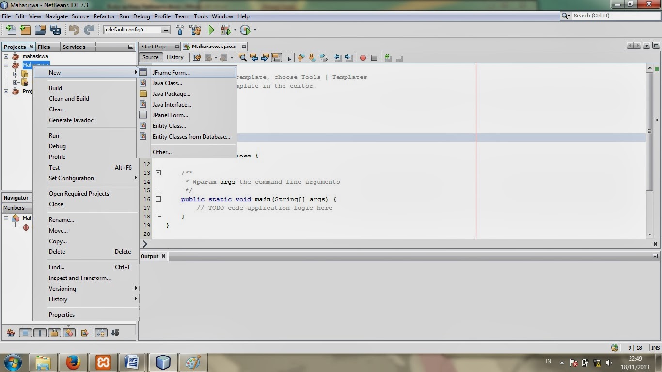 Sone forever: Membuat Program Input data Menggunakan Java [NetBeans IDE]