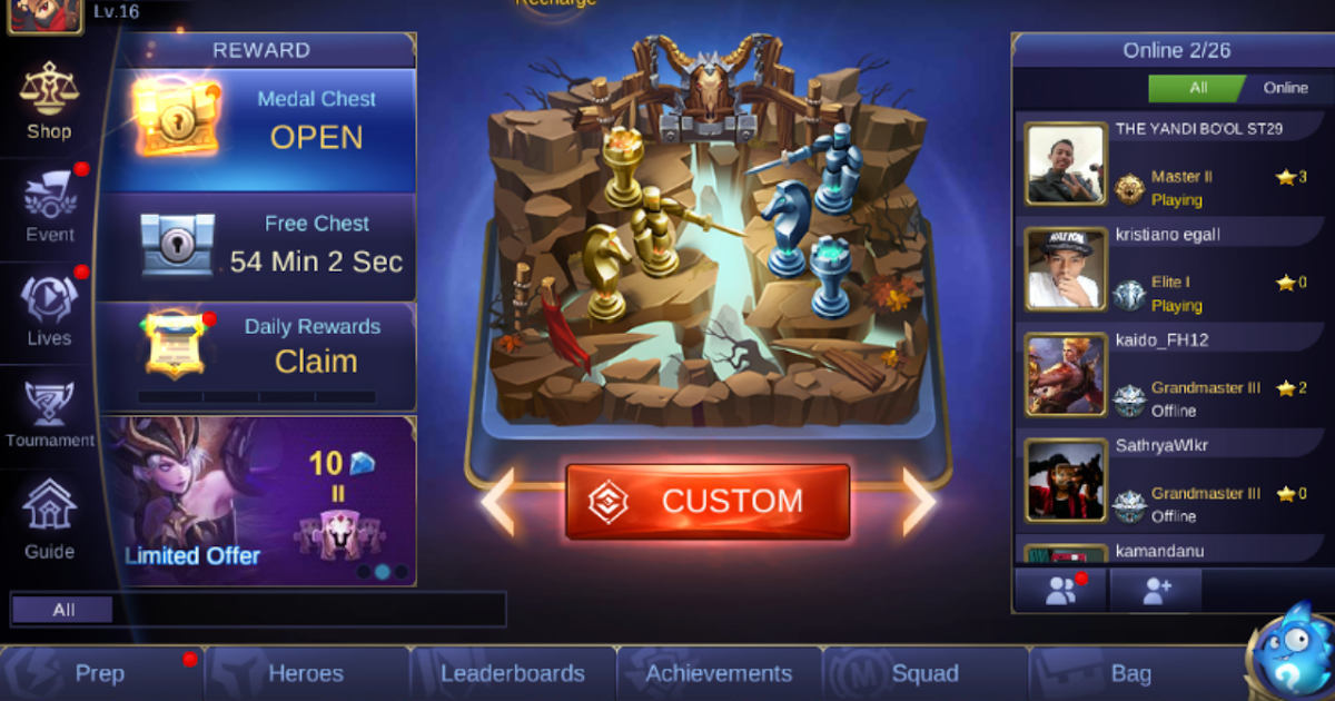 Kesalahan Saat Push Rank di Draft Pick Mobile Legends: Bang Bang