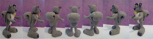 Victoria's interactive media experience: claymation character design