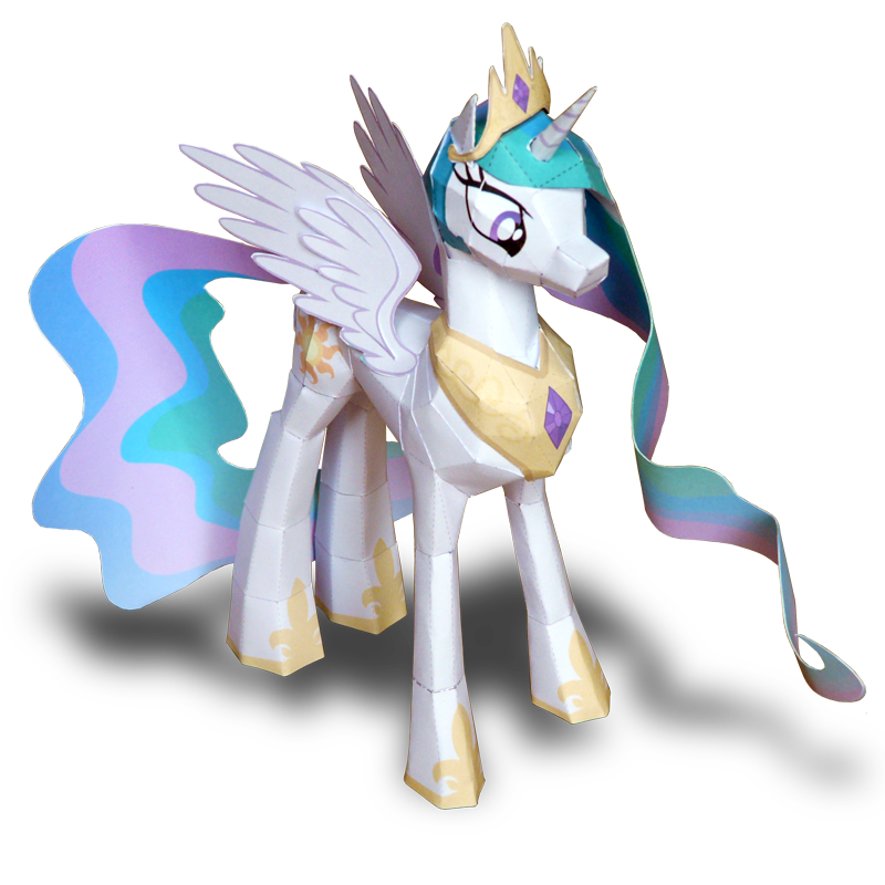 My Little Pony - Princess Celestia Papercraft | Papercraft Paradise ...
