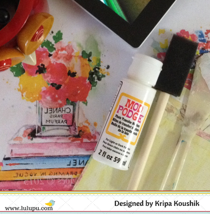 Lulupu - The Craft Lounge: How To: Image transfer using Mod Podge Photo ...