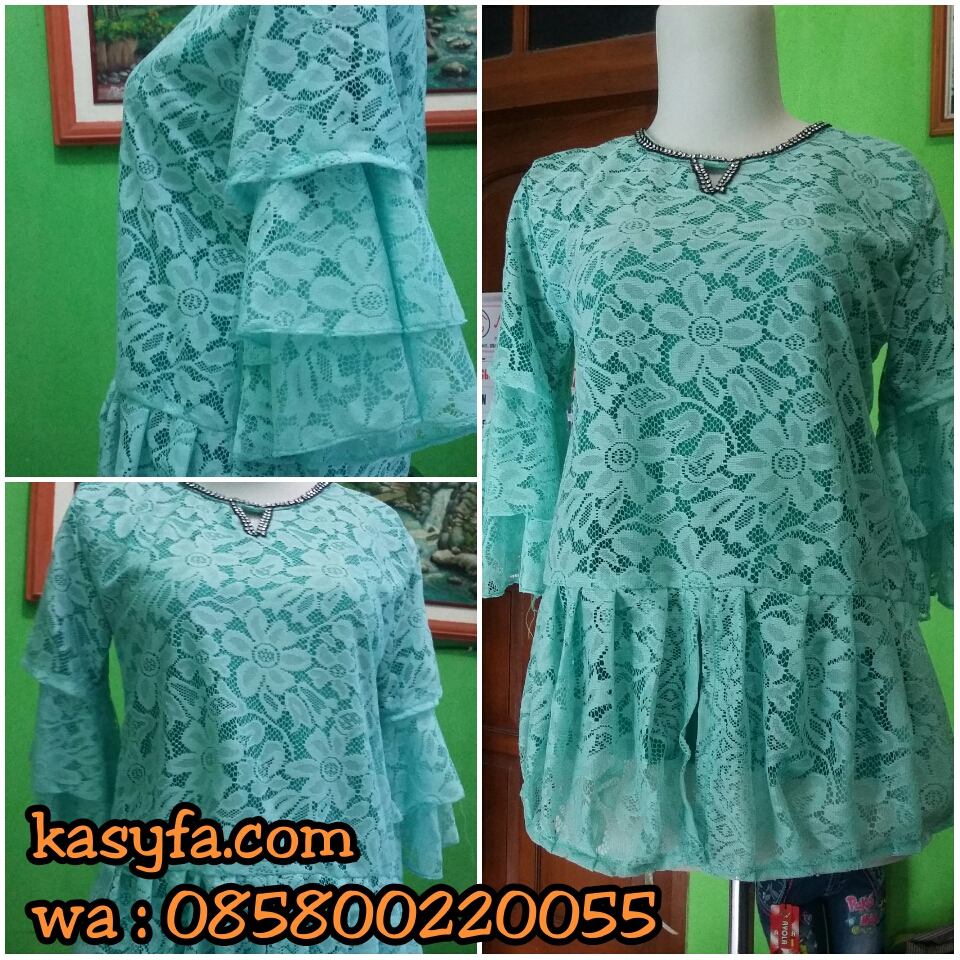 Blus Brokat Blus Cantik Elegan Harga Murah Meriah - ''KASYFA SHOP''