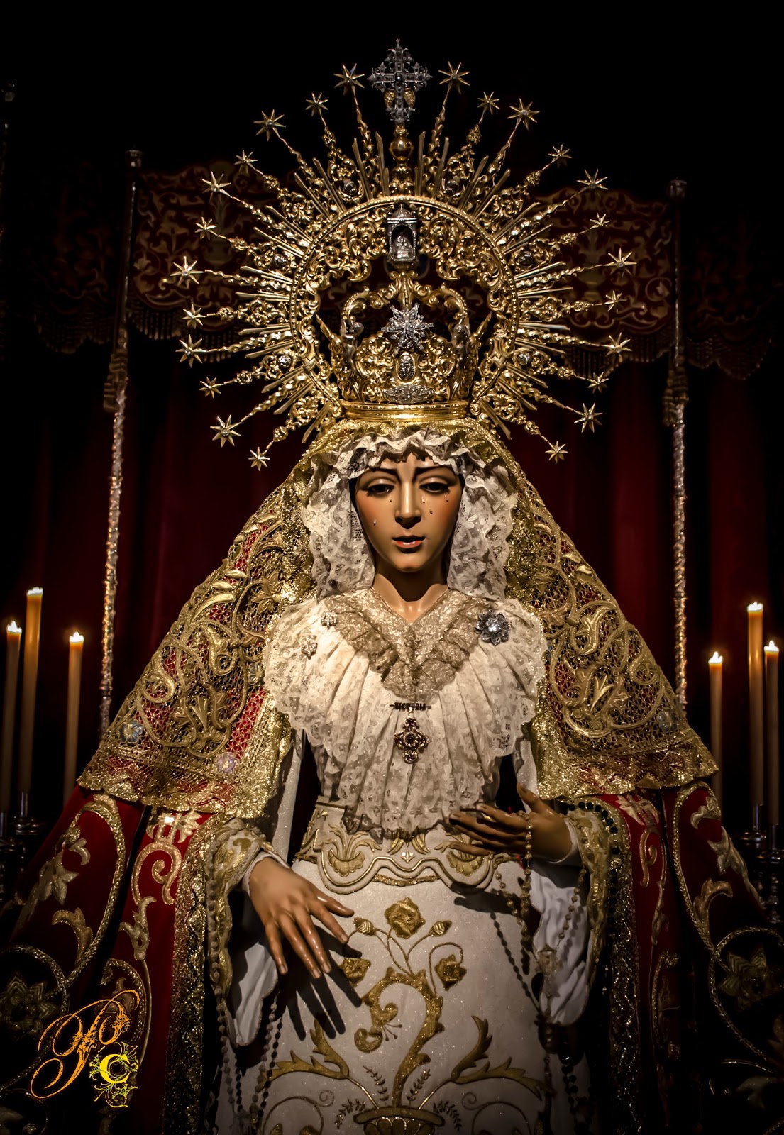 Pasión Cofrade: Besamanos a Ntra Sra de la Victoria Sanlúcar de Bda