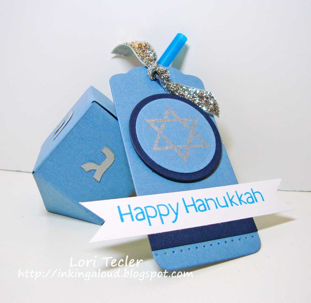 Inking Aloud: Happy Hanukkah Dreidel Box