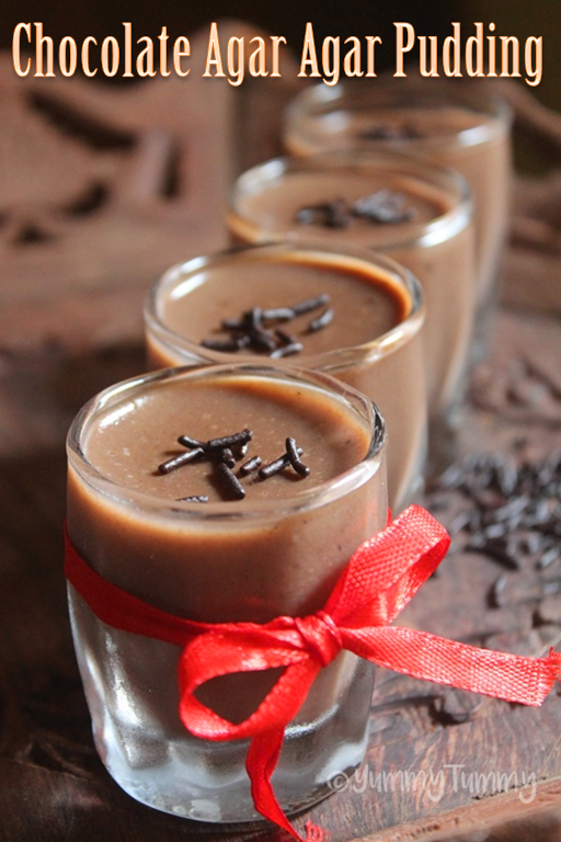 Chocolate Agar Agar Pudding | Chocolate Jelly Recipe