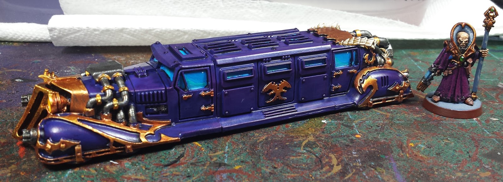 Mordian 7th Regiment: 40k Genestealer Cult - Cult Limo painting in progress