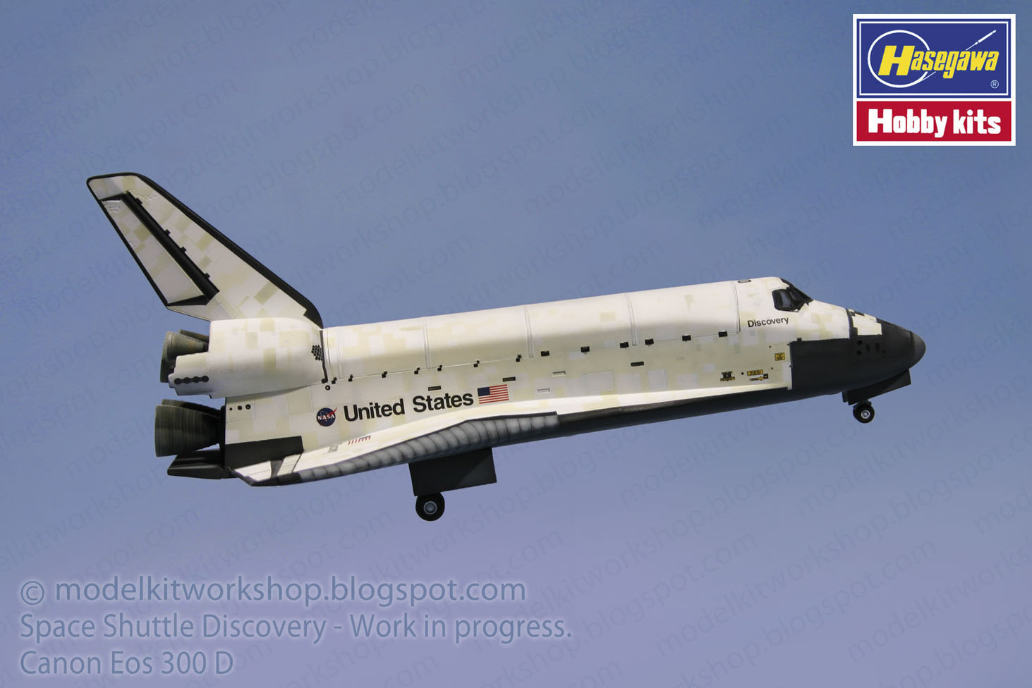 MODELKIT WORKSHOP: Space shuttle Discovery : Hasegawa 1/200