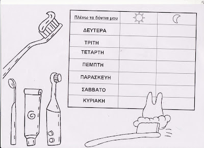 5ο Νηπιαγωγείο .... Σερρών : Υγιεινή των δοντιών!