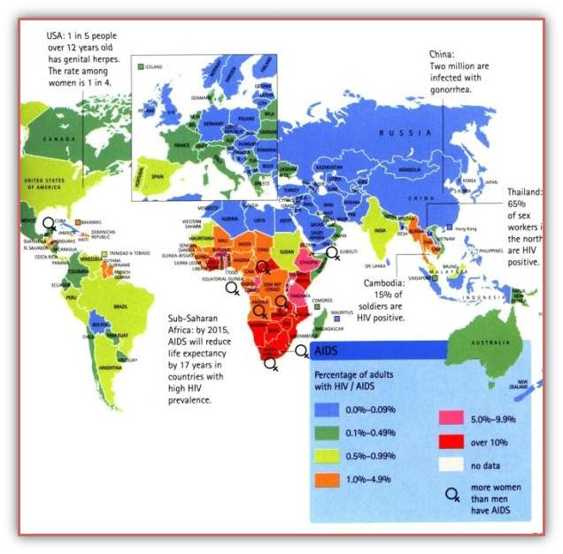 GIS Research and Map Collection: HIV/AIDS Maps Available from Ball ...