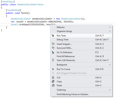 New Unit Tests features of Visual Studio 2012