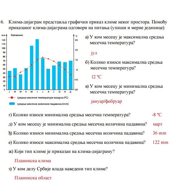 geografija - testovi: Pripremna nastava - Geografija 5. Litosfera i ...