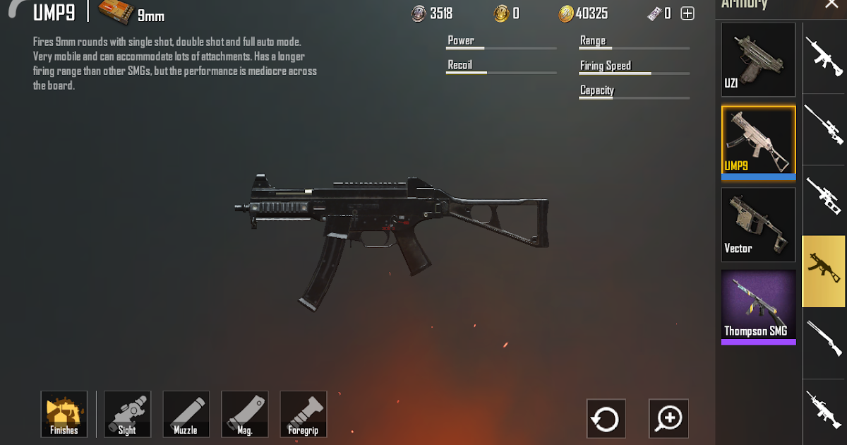 UMP9 SMG Populer PUBGM - Gimobileku