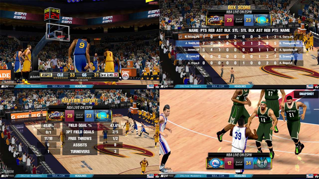 NBA 2KLIVE16 Features: What Makes This Mod Special ~ 2KLive Modders