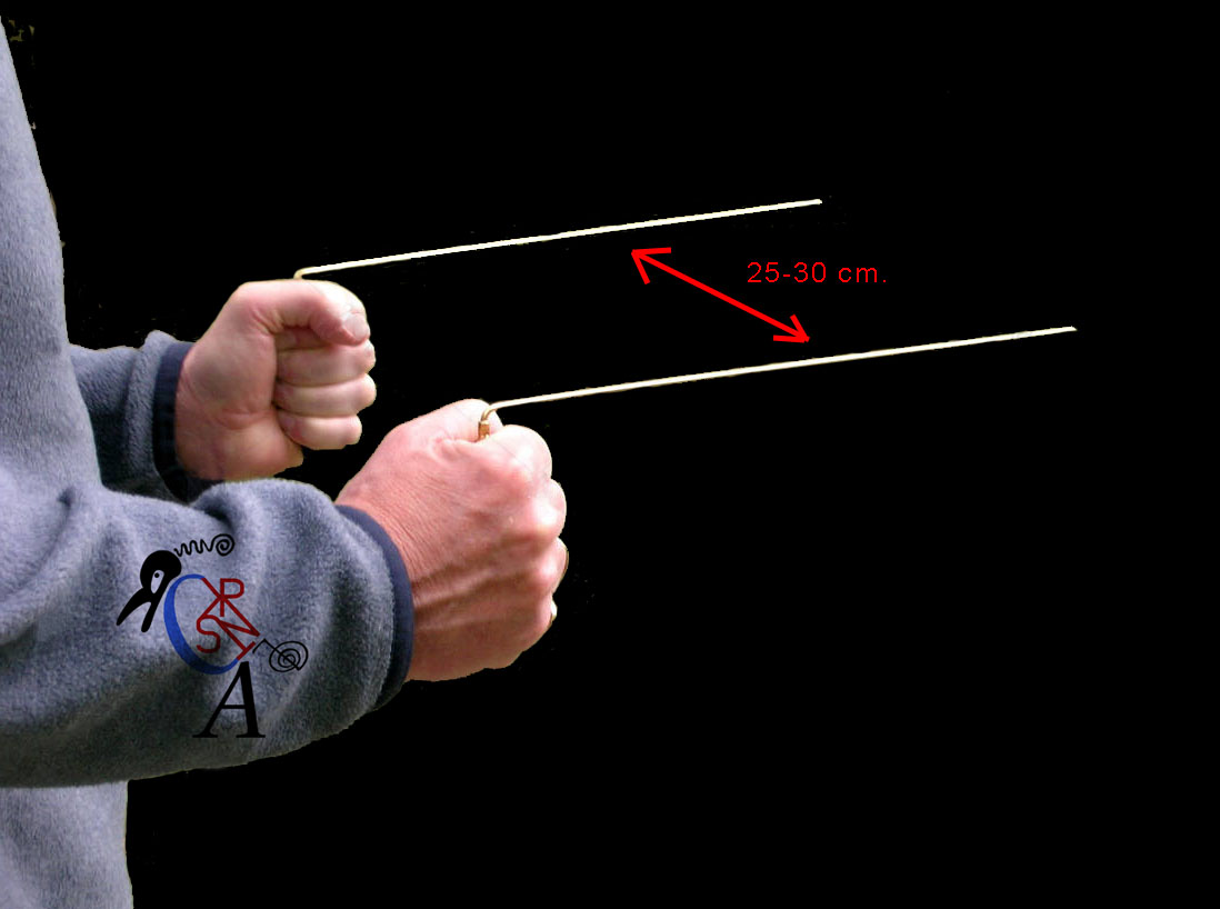 Reikiestesiónica y brujerías: Varillas de radiestesia - Uso general