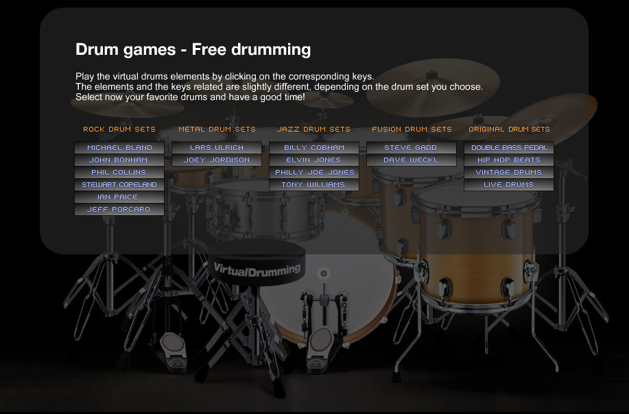 FECHADO: Virtual Drumming