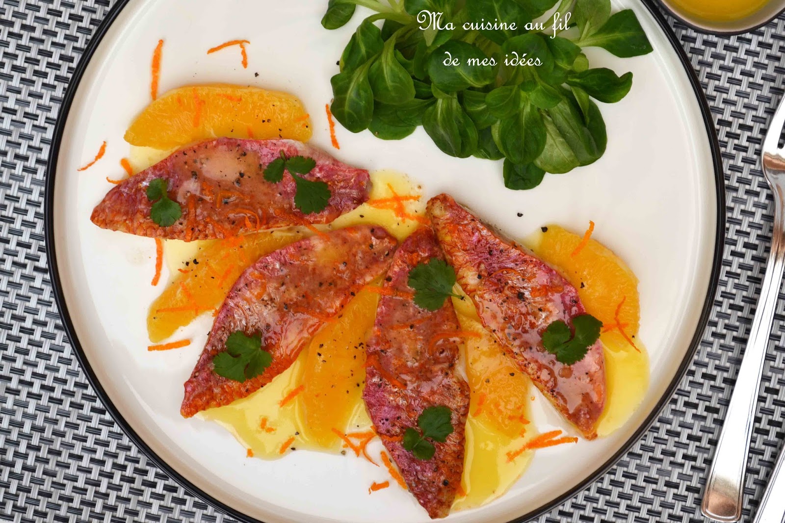 Ma cuisine au fil de mes idées...: Filets de rouget de roche au beurre ...