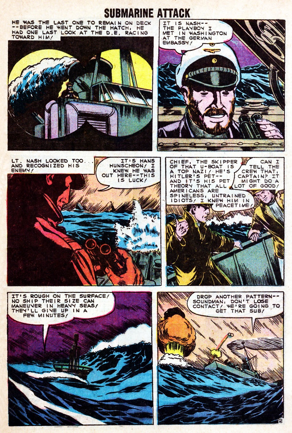 Submarine Comics and Novels: Submarine Attack #18