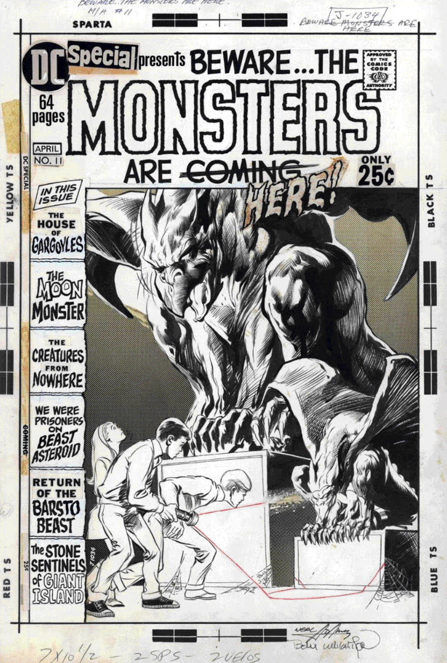 Neal Adams / Bernie Wrightson original art - DC Special #11 cover ...