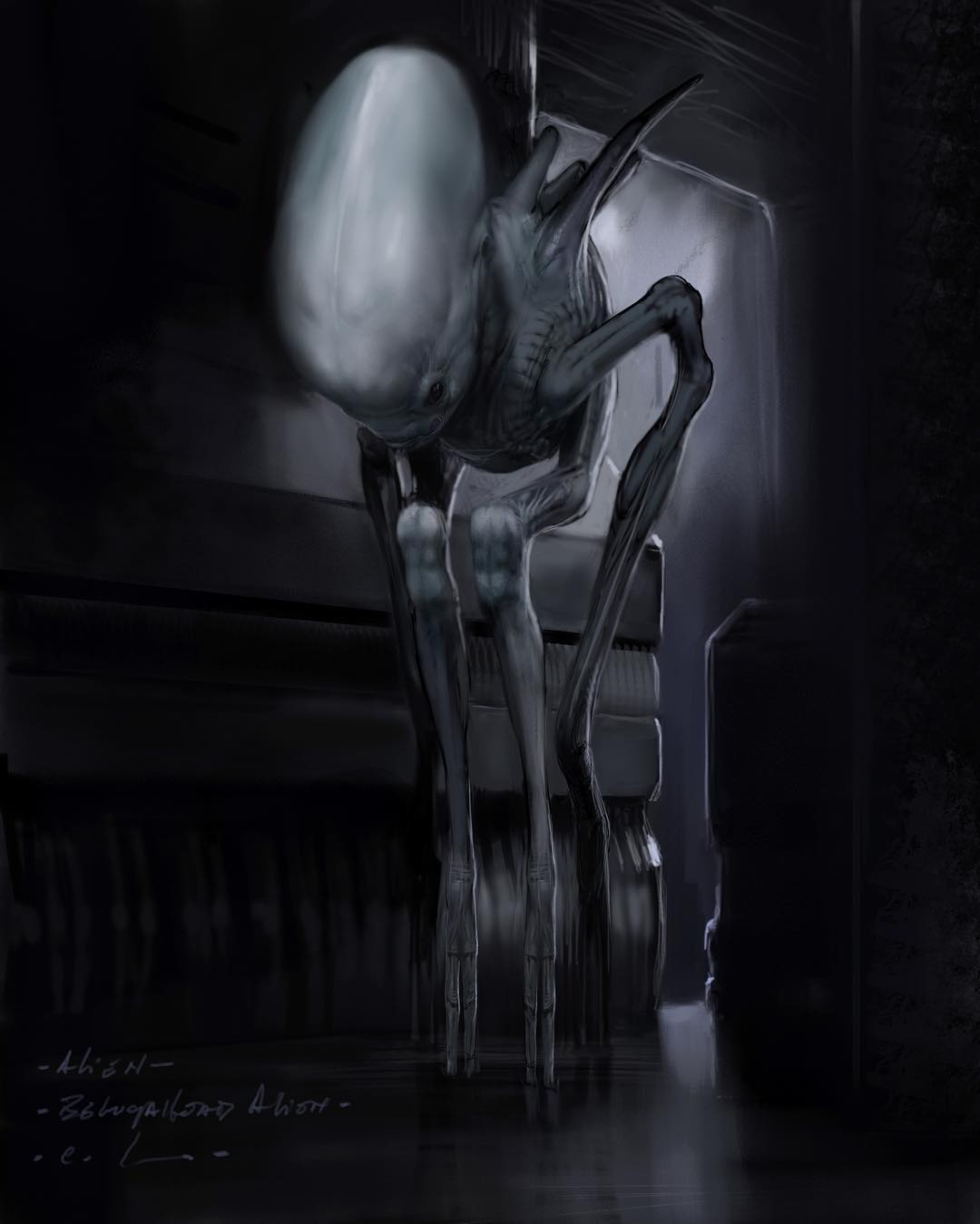 Alien Explorations: Prometheus: Carlos Huante's Babyhead