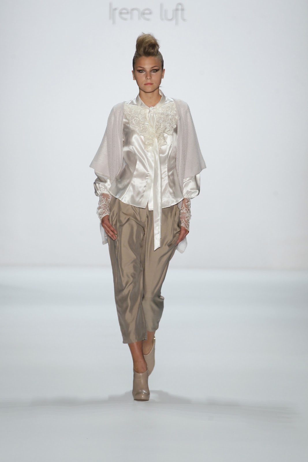look-scout: Irene Luft with silk and lace for spring/summer 2013 at ...