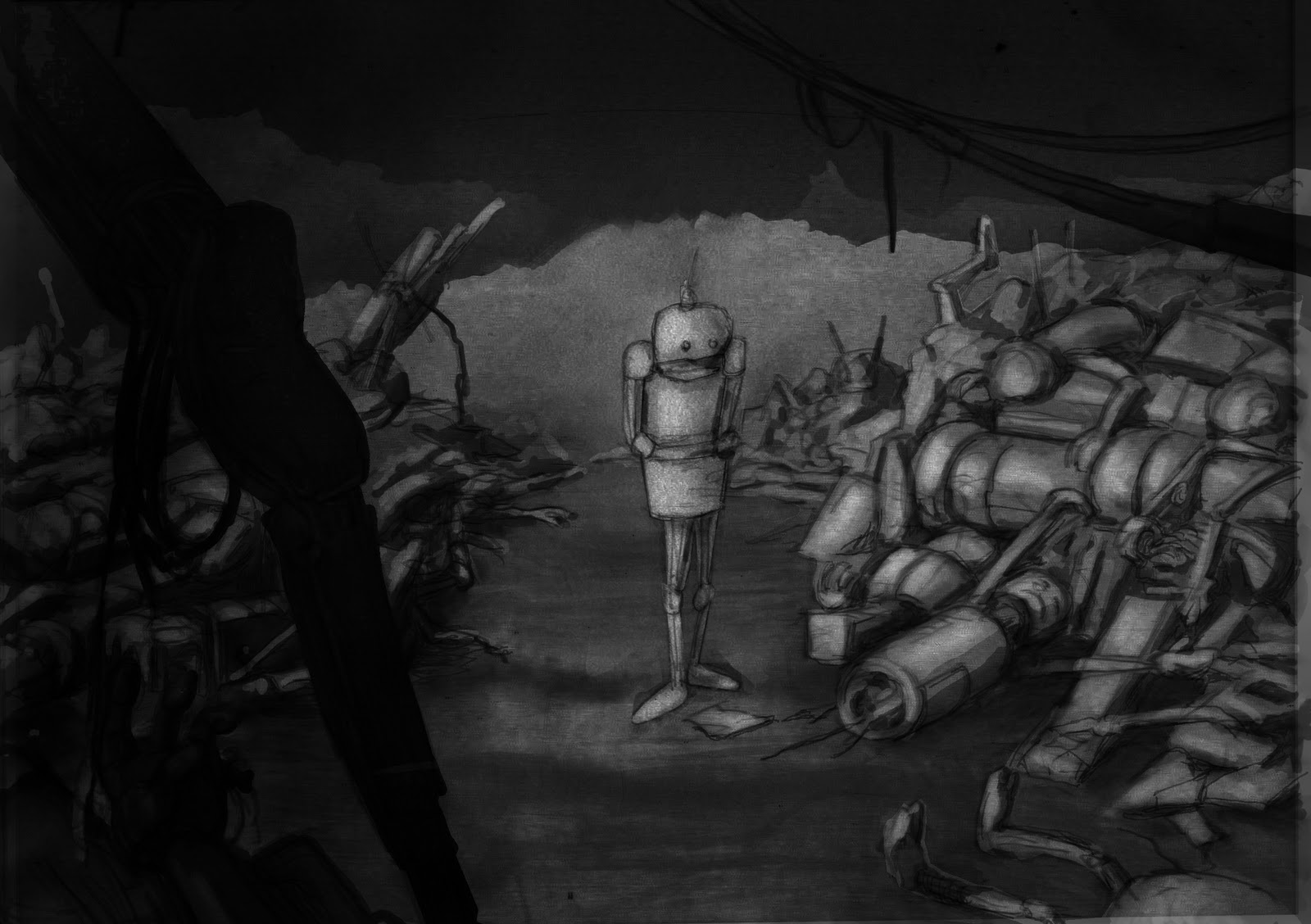 Elisabet Hau: Robot Graveyard - values and composition