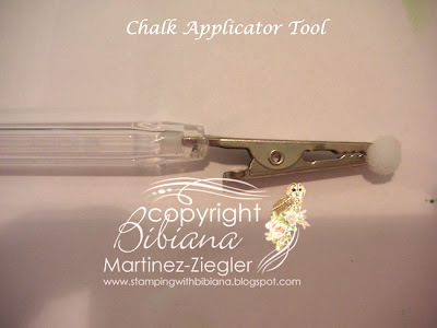 Stamping with Bibiana: Tip of the Week...Chalk Applicator Tool!