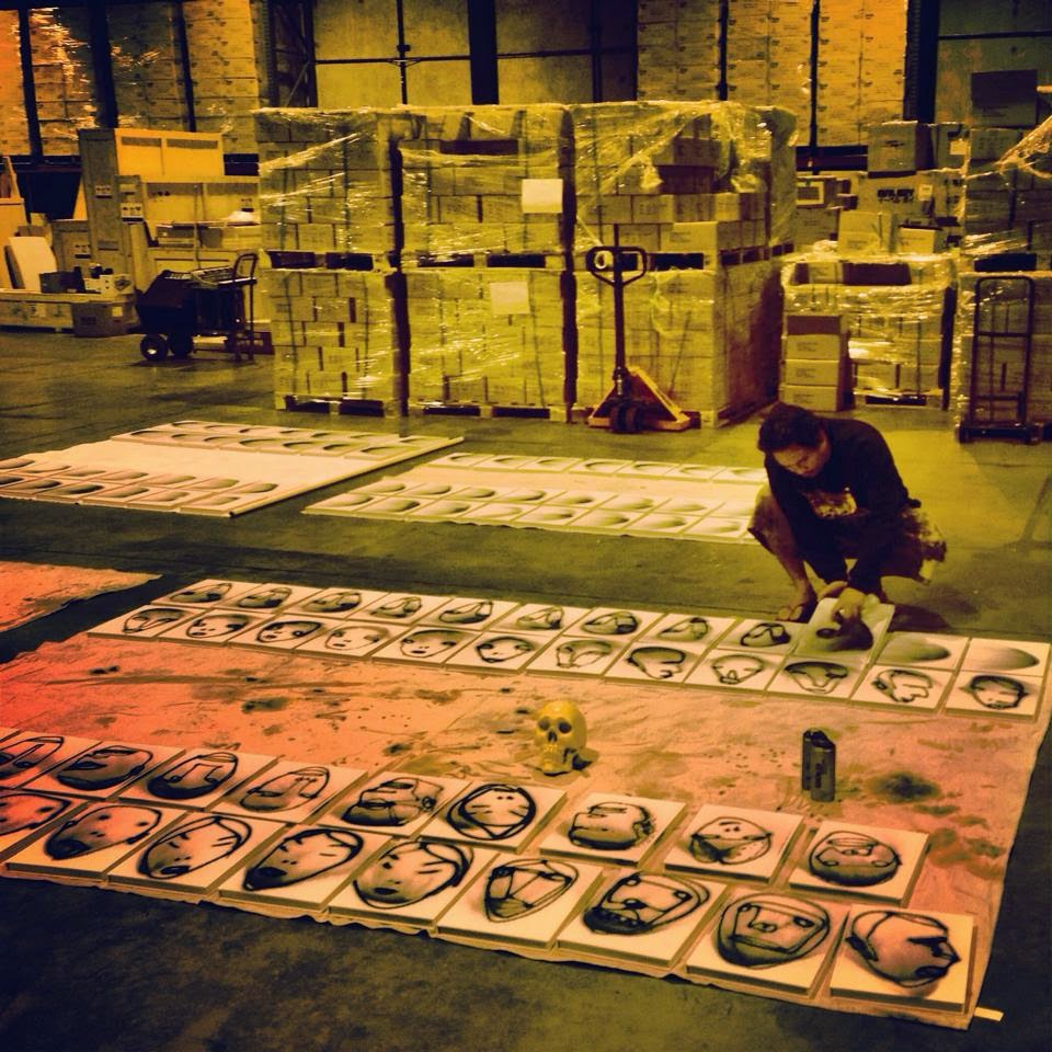 INSIDE THE ROCK POSTER FRAME BLOG: David Choe Snowman Monkey BBQ Box ...