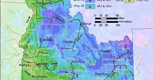 Farmers Know Best: Idaho USDA Plant Hardiness Zones Map