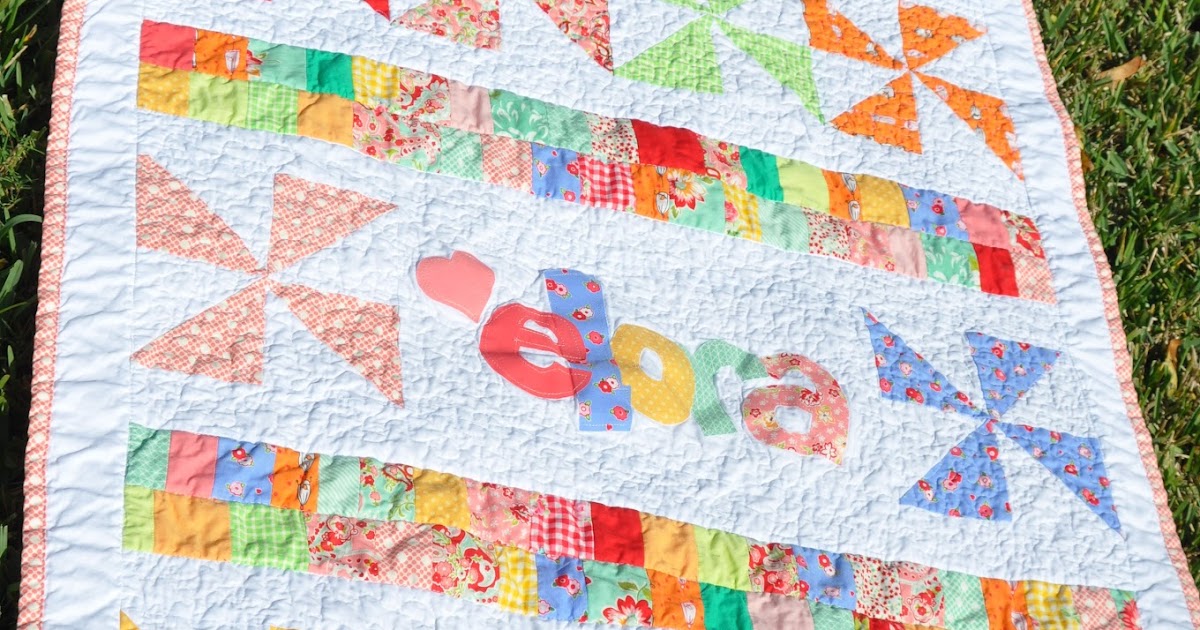 J Ross Artistic Designs -- JRAD: Baby Quilt with Pinwheels, Applique ...