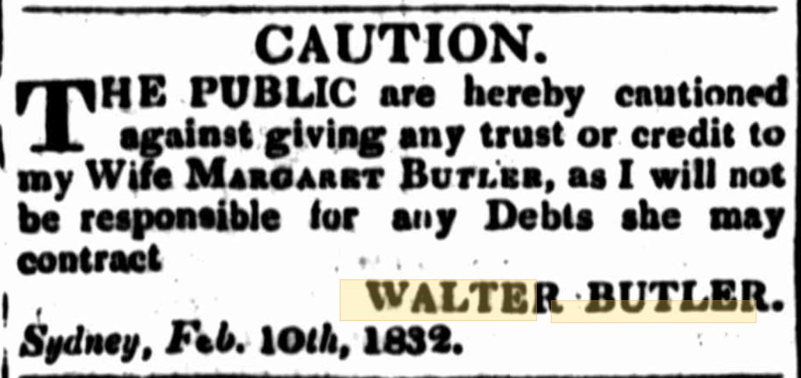 Walter Butler (c.1807-1870)- the life of a 'currency' lad born in the ...