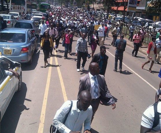 Pics: Kenyan women protest harrassment of women over dressing