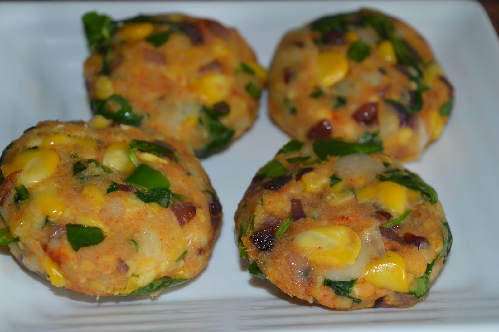 exotic-n-easy cooking: Corn Methi Kebab (Corn Fenugreek Cutlet)