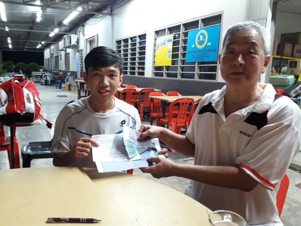 News Letter: Cash Reward for high achiever Lee Ching Pin 21 March 2017