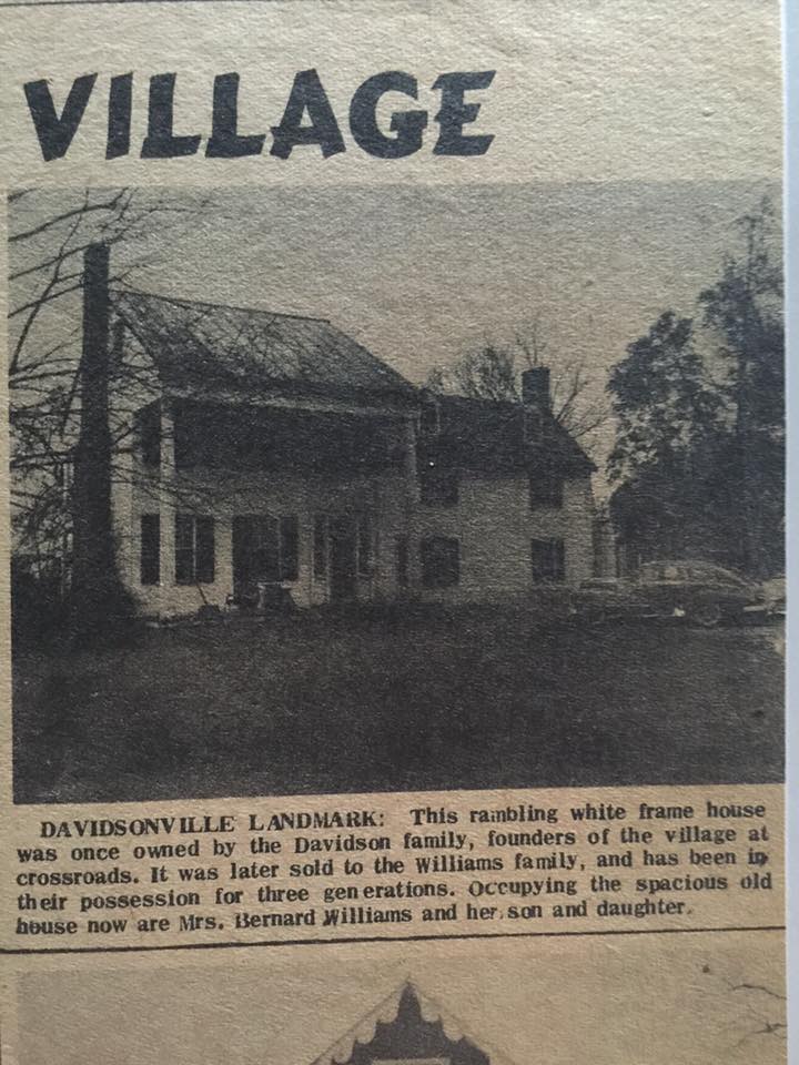 Davidsonville News: Davidson Mansion