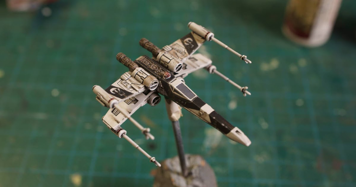 The Alternative Wargamer: Painting a Rogue One X-wing