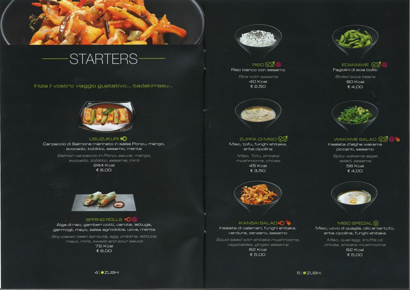 Menu e Prezzi: Ristorante Giapponese ZUSHI a Milano in via Volta 21 ...