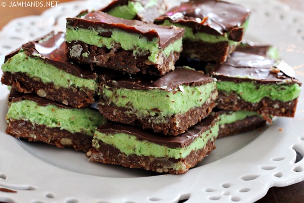Milk Chocolate Mint Nanaimo Bars