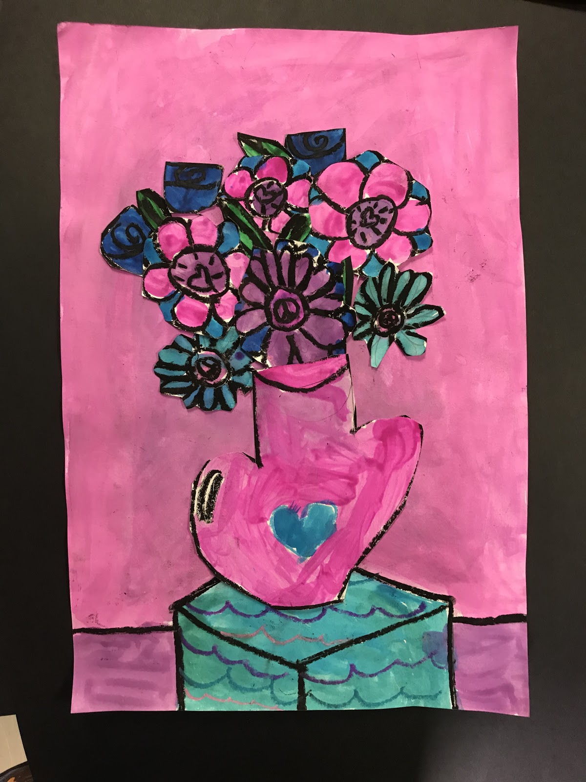 Elements of the Art Room: 3rd grade Spring Flowers