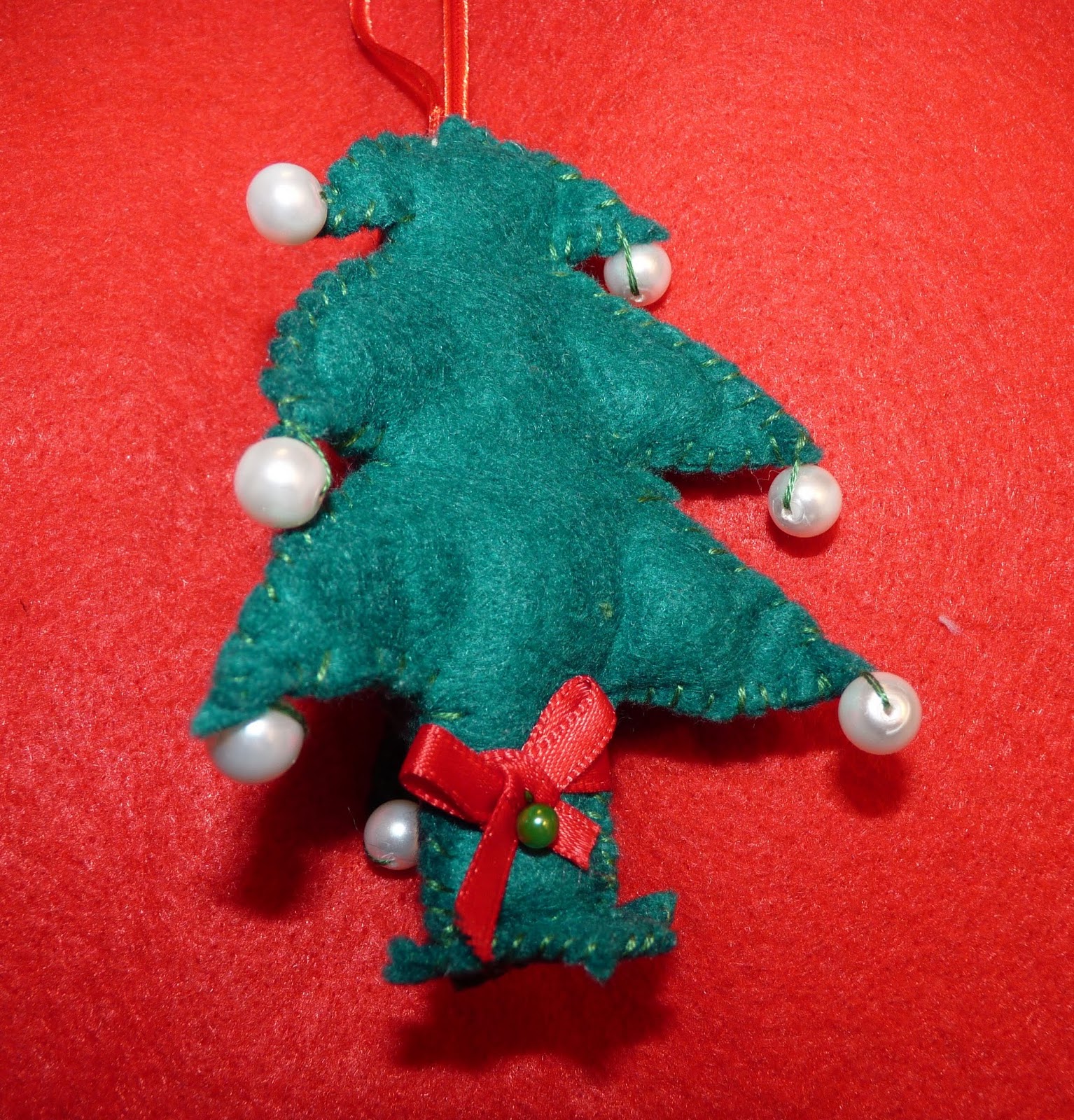 Como hacer un árbol de Navidad en fieltro ~ vero4casa