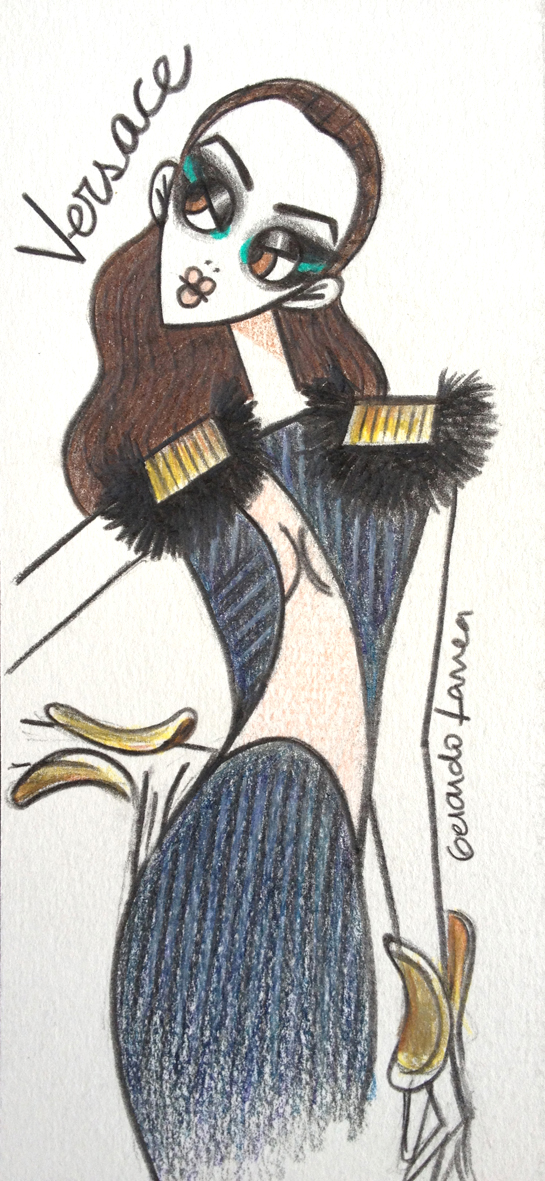 the illustrator files: sketch file. atelier versace spring 13 couture