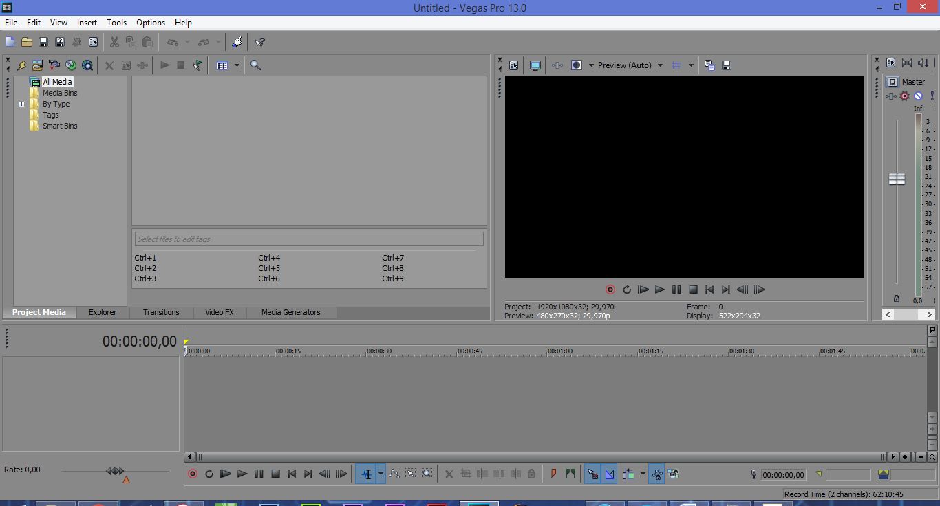 Pengenalan Layout Pada Sony Vegas Pro