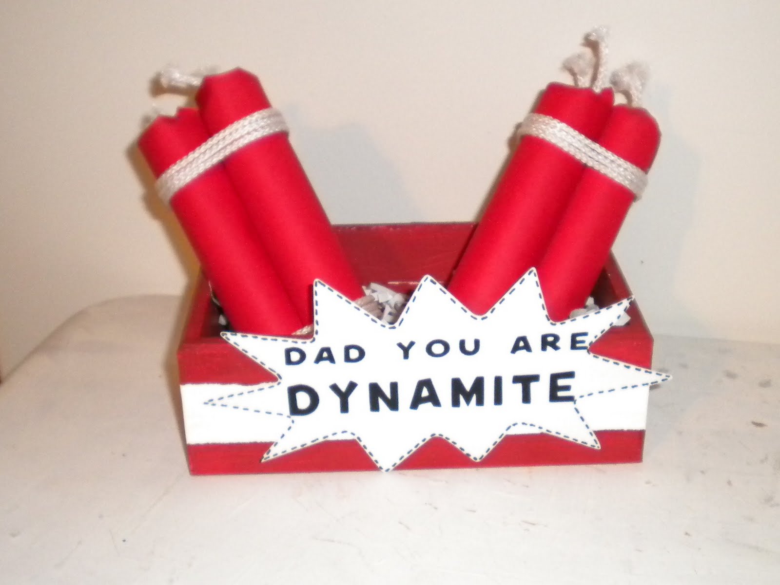 Jean's Crafty Corner: Dad You Are Dynamite!! Gift and Card with Tutorial