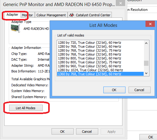 Add Custom Resolution to ATI/AMD Display Card