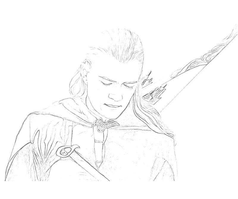 Legolas L Colouring Pages Sketch Coloring Page
