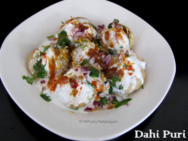 Dahi Puri | Chaat Recipe |Nithya's Nalabagam