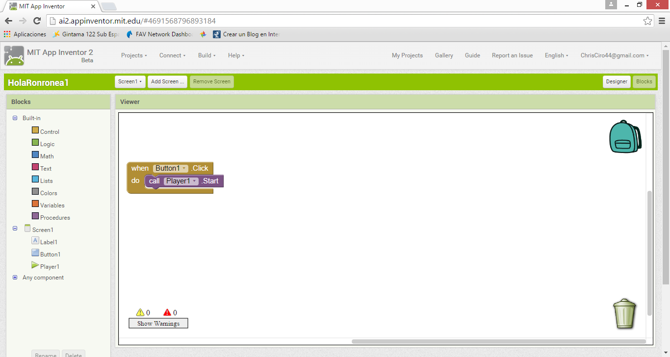 App Inventor: Creando una aplicación
