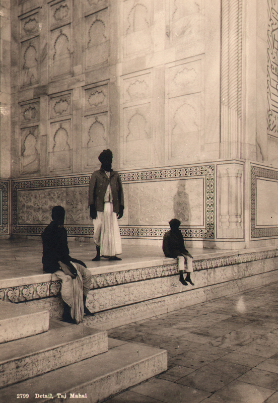 People at Taj Mahal, Agra - 1920's - Old Indian Photos