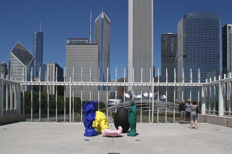 Public Art in Chicago: AIC: Bluhm Family Terrace [Sculptures by ...