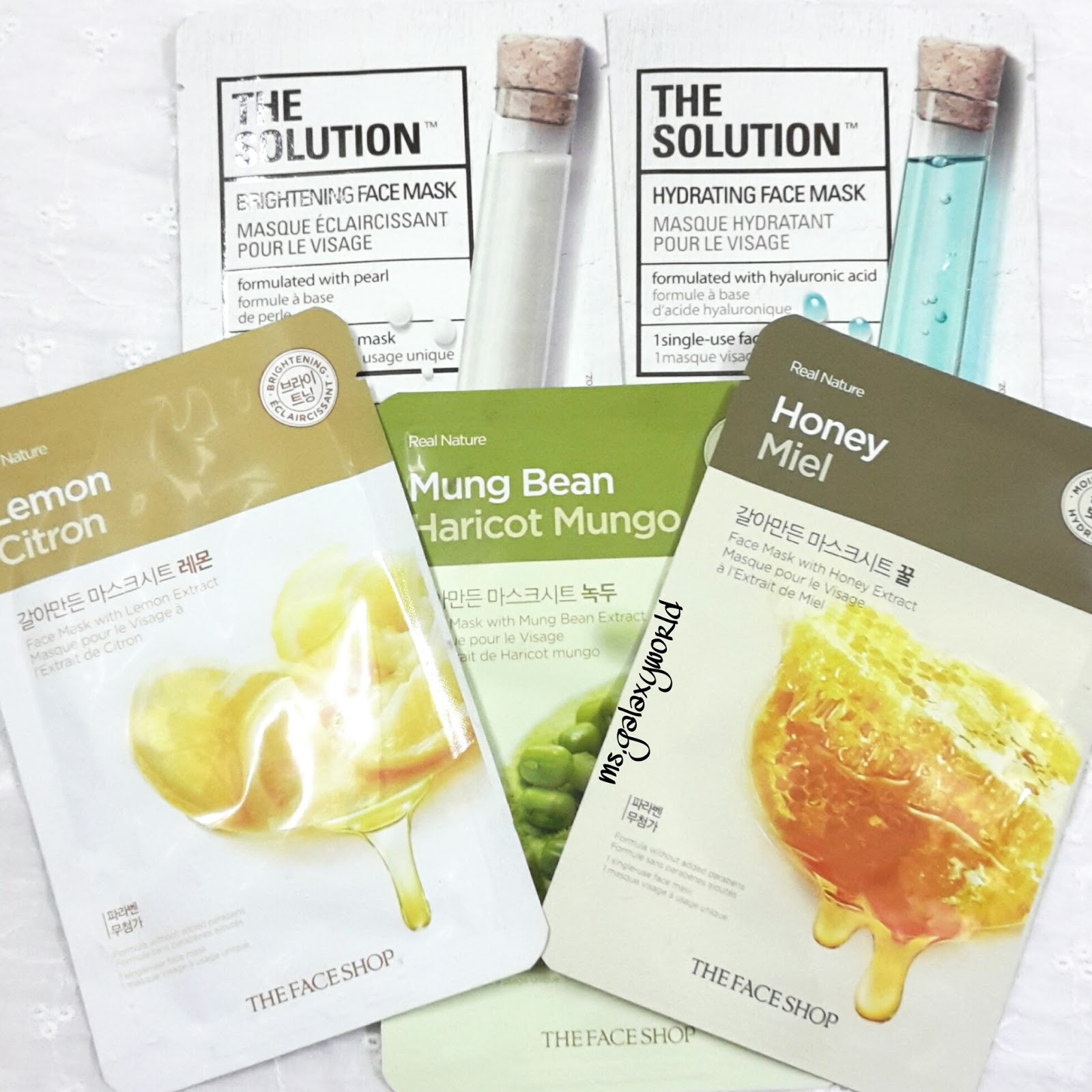 Ms.Galaxy's World: REVIEW: The Face Shop Real Nature and The Solution ...